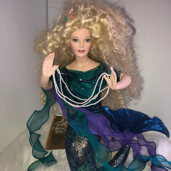 Franklin Mint | Toys | Franklin Mint Mermaid Porcelain Doll | Poshmark